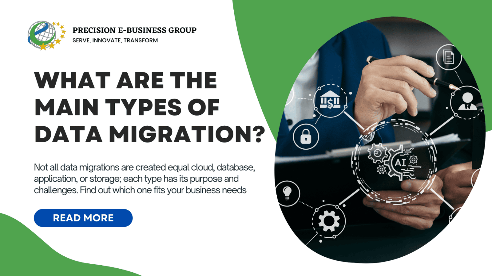 What Are the Main Types of Data Migration? | Precision e-Business Group